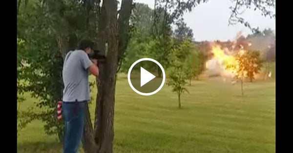 Watch: Man Almost Killed By Flying Door After Shooting Refrigerator Fi ...
